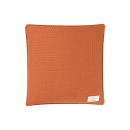 Cradle Studio Pillow 'Cosy Knit Zenda' male Orange size 50cm x 50cm