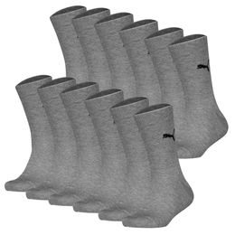 Puma Socken Jungen Gr&ouml;&szlig;e 31/34 graumeliert / schwarz