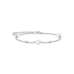 Thomas Sabo Armband Damen Gr&ouml;&szlig;e 19 silber / perlwei&szlig;