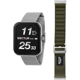 Sector Digital Watch male Silver size One Size