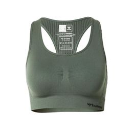 Hummel Sport-BH Damen Gr&ouml;&szlig;e S dunkelgr&uuml;n / schwarz