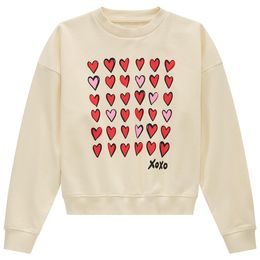 Yigga M&auml;dchen Sweatshirt mit Herz-Print