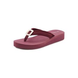 Lascana Badezehentrenner 'Sandale, Badeschuh, Pantolette, Badelatsche, Flip Flop' rot Gr. 38 f&uuml;r Damen