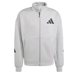 adidas Sportswear Athletic Zip-Up Hoodie 'Z.N.E.' male Grey size M