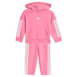 adidas Sportswear Trainingsanzug 'Essentials' Jungen Gr&ouml;&szlig;e 92 hellpink / wei&szlig;