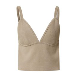 Just Female Stricktop 'Braga' Damen Gr&ouml;&szlig;e S taupe