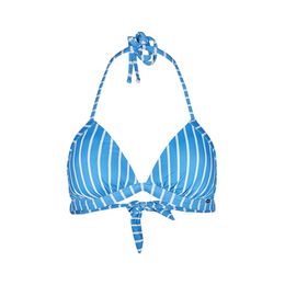 Skiny Bikini-Oberteil in Hellblau/ Wei&szlig; - 72% | Gr&ouml;&szlig;e 36 | Damen-bademode