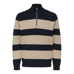 Only & Sons ONLY & SONS Pullover "Phil" in Schwarz/ Beige - 50% | Gr&ouml;&szlig;e L | Herren-plussize