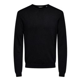 Only & Sons ONLY & SONS Pullover "Wyler" in Schwarz - 40% | Gr&ouml;&szlig;e S | Herren-plussize