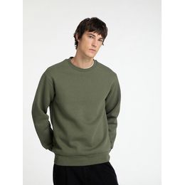 Selected Homme Sweatshirt "Dan" in Khaki - 45% | Gr&ouml;&szlig;e L | Herren-plussize