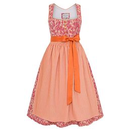 MELEGA Dirndl "Zoella" in Orange - 63% | Gr&ouml;&szlig;e 40 | Damen-dirndl