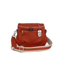 Lucca Baldi Leder-Umh&auml;ngetasche "Favara" in Rotbraun - (B)24 x (H)19 x (T)7 cm - 72% | Damen-taschen