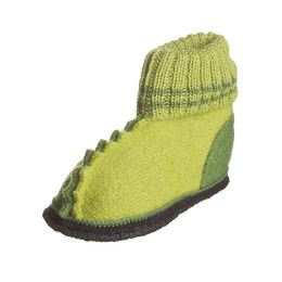 Kitz-Pichler H&uuml;ttenschuhe "Trixi" in Lime - 48% | Gr&ouml;&szlig;e 23 | Baby-hausschuhe