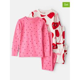 Carter's carter's 2er-Set: Pyjamas in Pink/ Creme/ Rot - 19% | Gr&ouml;&szlig;e 92 | Kinder-waesche