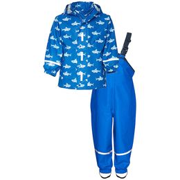 Playshoes 2tlg. Regenoutfit in Blau - 52% | Gr&ouml;&szlig;e 80 | Babyoveralls