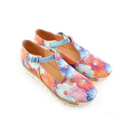 Goby Leder-Ballerinas in Bunt - 79% | Gr&ouml;&szlig;e 36 | Damen-ballerinas