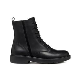 Geox Leder-Boots "Spherica" in Schwarz - 56% | Gr&ouml;&szlig;e 35 | Damen-stiefel