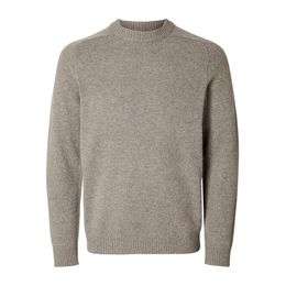 Selected Homme Pullover "Reg" in Taupe - 58% | Gr&ouml;&szlig;e L | Herren-plussize