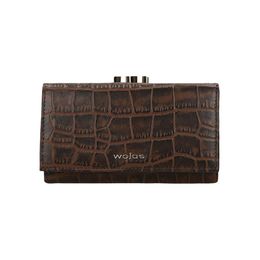 Wojas Leder-Geldb&ouml;rse in Braun - (B)14 x (H)8 x (T)3 cm - 47% | Portemonnaies-etuis