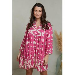 Curvy Lady Kleid in Pink - 75% | Gr&ouml;&szlig;e 44/46 | Damen-kleider