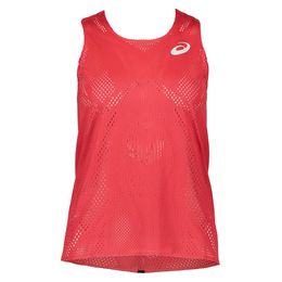 asics Funktionstop "Actibreeze Jaquard" in Rot - 62% | Gr&ouml;&szlig;e M | Damen-outdoor-tops-shirts