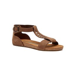 Comfortfusse Leder-Sandalen in Braun - 63% | Gr&ouml;&szlig;e 39 | Damen-sandalen