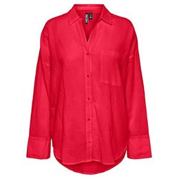 Pieces Bluse "Mainka" in Rot - 37% | Gr&ouml;&szlig;e S | Damen-blusen