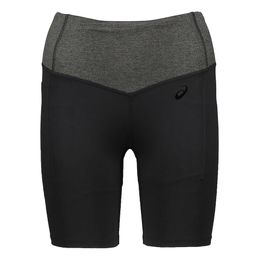 asics Fahrradshorts "Flexform" in Schwarz/ Grau - 64% | Gr&ouml;&szlig;e XS | Damen-sporthosen