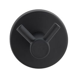 Wenko Edelstahl-Wandhaken "Bosio" in Schwarz - &Oslash; 5,5 cm - 31% | Badezimmer-accessoires