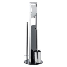 Wenko WC-Garnitur "Ravina" in Silber - (H)70 x &Oslash; 20 cm - 35% | Badezimmer-accessoires