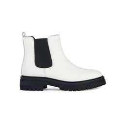 Geox Leder-Chelsea-Boots "Iridea" in Wei&szlig; - 55% | Gr&ouml;&szlig;e 38 | Stiefeletten