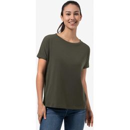 super.natural Shirt "Cosy" in Khaki - 65% | Gr&ouml;&szlig;e S | Damen-tops