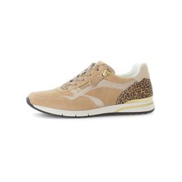 Gabor Leder-Sneakers in Hellbraun/ Beige - 42% | Gr&ouml;&szlig;e 37,5 | Damen-sneakers