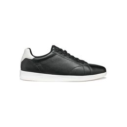 Geox Leder-Sneakers in Schwarz - 52% | Gr&ouml;&szlig;e 40 | Herrensneakers