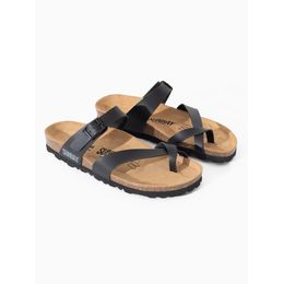 Sunbay Zehentrenner "Tulipe" in Schwarz - 58% | Gr&ouml;&szlig;e 39 | Damen-sandalen