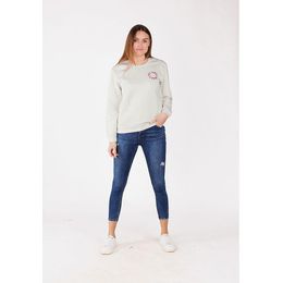 Key Largo Sweatshirt in Wei&szlig; - 60% | Gr&ouml;&szlig;e L | Damen-sweatshirts-jacken