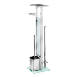 Wenko WC-Garnitur "Debar" in Silber - (H)70,5 cm - 46% | Badezimmer-accessoires