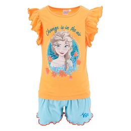 Disney Frozen 2tlg. Outfit in Orange/ Hellblau - 57% | Gr&ouml;&szlig;e 110 | Kinder-oberteile
