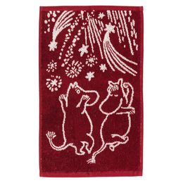 Moomin G&auml;stehandt&uuml;ch ''Festive Moments'' in Rot - (L)50 x (B)30 cm - 29% | Badtextilien