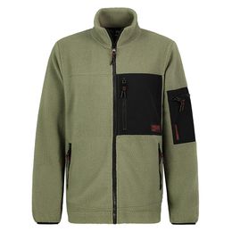 Sublevel Fleecejacke in Khaki - 63% | Gr&ouml;&szlig;e XXL | Herren-pullover-sport