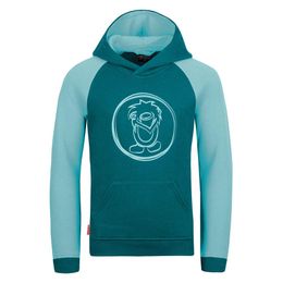 Trollkids Hoodie "Stavanger" in T&uuml;rkis - 48% | Gr&ouml;&szlig;e 98 | Kinder-sweatshirts-jacken