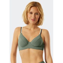 Schiesser Bikini-Oberteil in Khaki - 57% | Gr&ouml;&szlig;e S | Damen-bademode