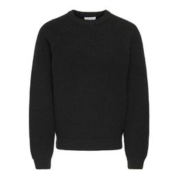 Only & Sons ONLY & SONS Pullover "Litus" in Schwarz - 45% | Gr&ouml;&szlig;e S | Herren-plussize
