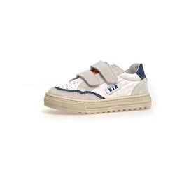 Naturino Leder-Sneakers "Ariton" in Wei&szlig;/ Grau - 45% | Gr&ouml;&szlig;e 35 | Babysneakers
