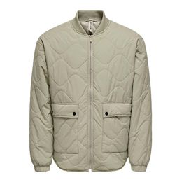 Only & Sons ONLY & SONS Steppjacke "Wren" in Beige - 51% | Gr&ouml;&szlig;e M | Herrenjacken
