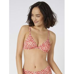 Sloggi Bikini-Oberteil in Rot/ Beige - 59% | Gr&ouml;&szlig;e XL | Damen-bademode