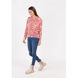 Key Largo Longsleeve "Janet" in Beige/ Pink - 62% | Gr&ouml;&szlig;e S | Damen-tops