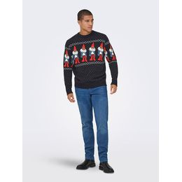 Only & Sons ONLY & SONS Pullover in Schwarz - 45% | Gr&ouml;&szlig;e S | Herren-plussize