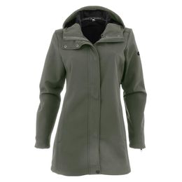 Maul Sport Softshellmantel "T&auml;llistock XT" in Khaki - 44% | Gr&ouml;&szlig;e 44 | Damen-outdoorjacken