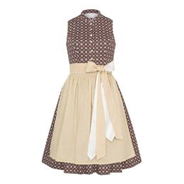 Alpenfee Dirndl "Bruni" in Dunkelblau/ Beige - 69% | Gr&ouml;&szlig;e 48 | Damen-dirndl